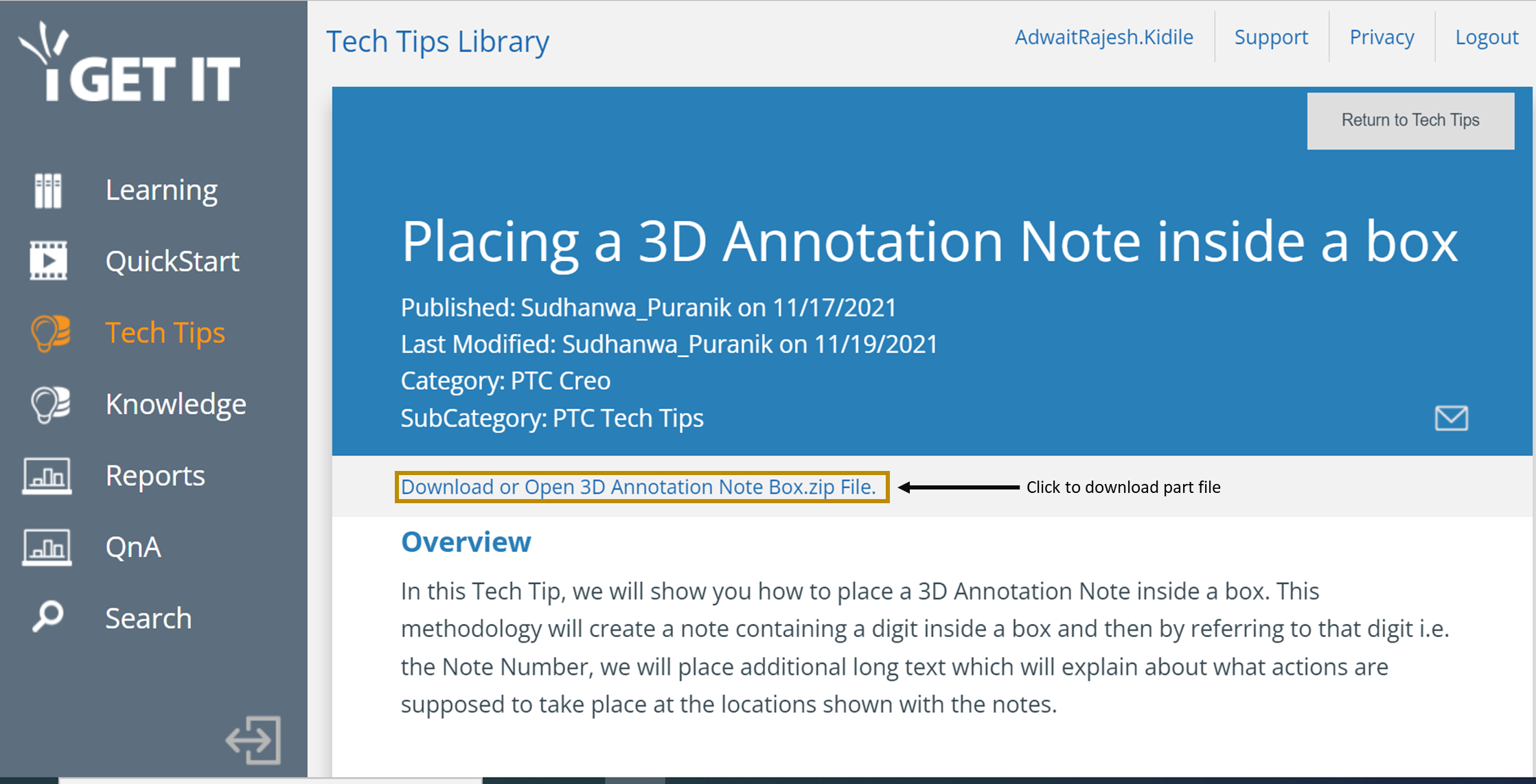 How to Place a 3D Annotation Note Inside a Box in PTC Creo | PLM Tech ...