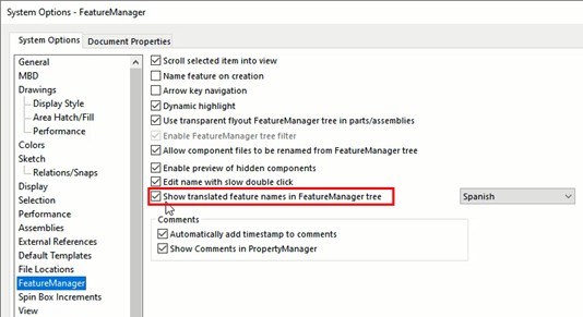 How to Search Commands and Use Translate Feature Names in SOLIDWORKS ...